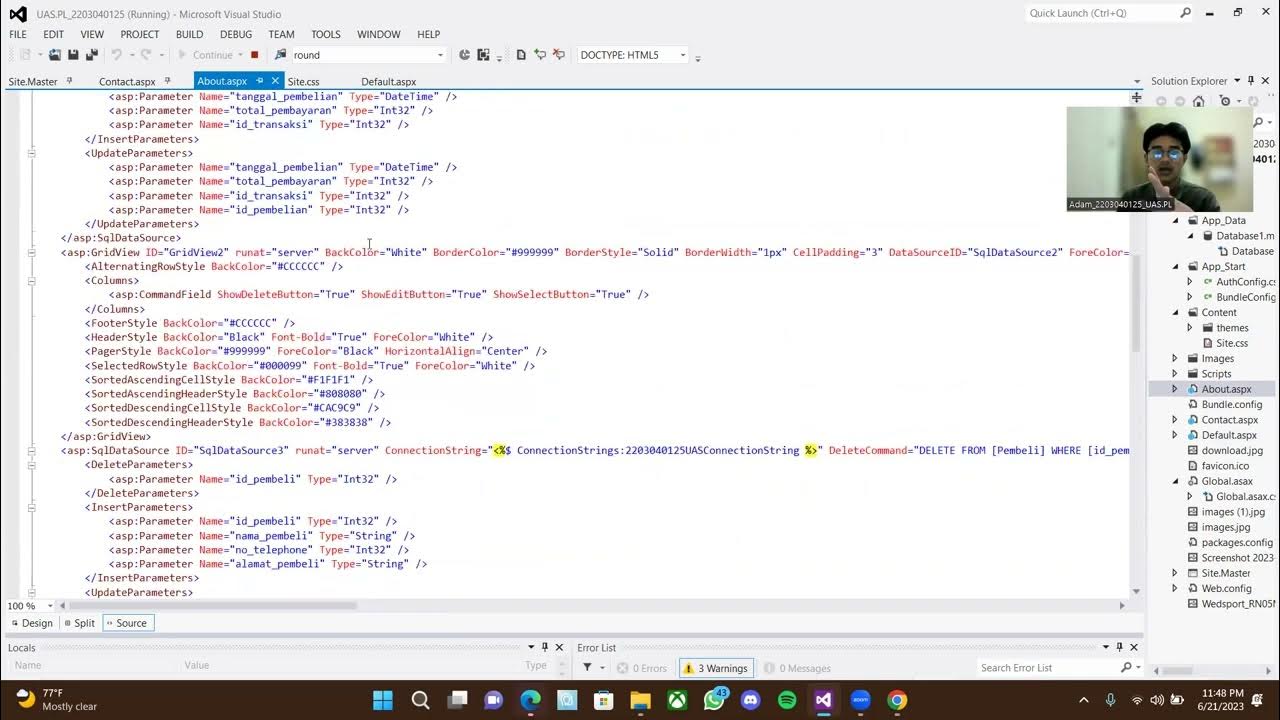 Penjelasan Website menggunakan bahasa C# - YouTube
