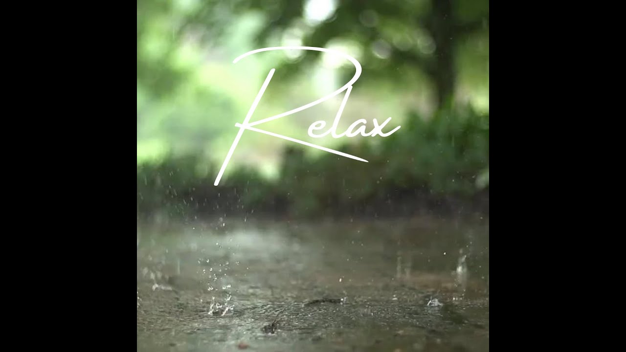 Slow motion rain, fall asleep fast! - YouTube