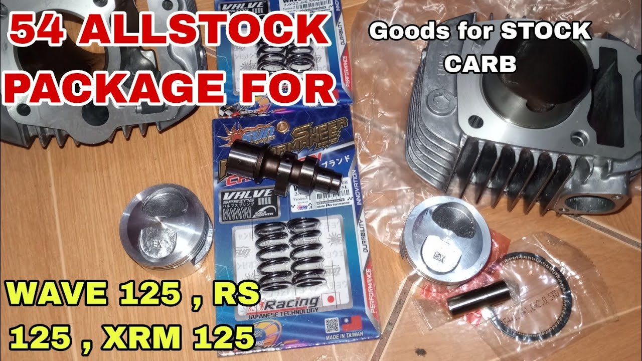 Wave 125 / XRM 125 / RS 125 TOURING SET UP 54MM PISTON + CAMSHAFT ...