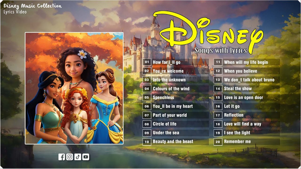 Best of Disney Soundtracks Playlist 2024 🥎 Disney Princess Songs 🥎 ...