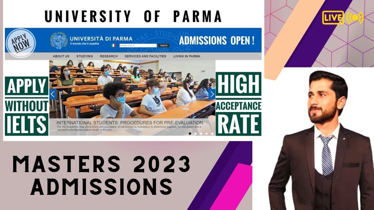University of PARMA Admission Process 2023 | No Application Fee ...