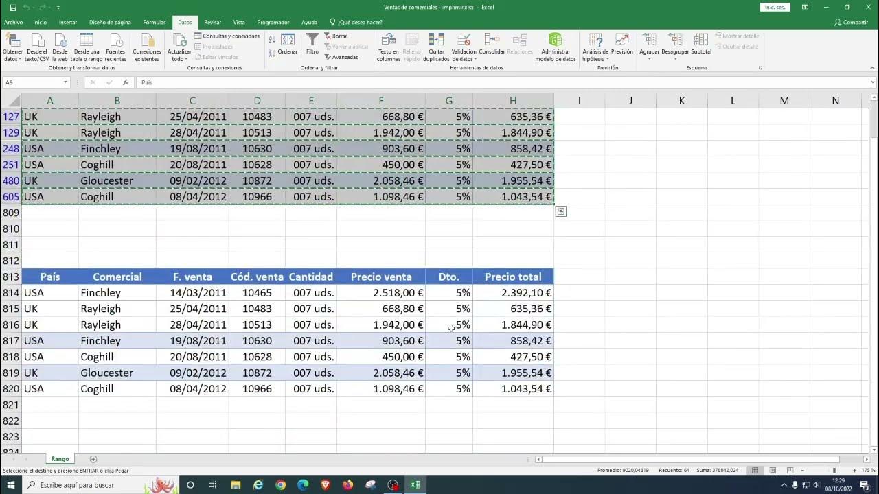 Gestión de datos masivos - Filtros avanzados - A fondo - EXCEL 2019 - 3.1.2P - ECLAP 2022 - YouTube