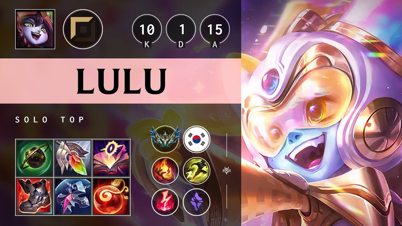 Lulu Top vs Irelia - KR Challenger Patch 25.12 - YouTube