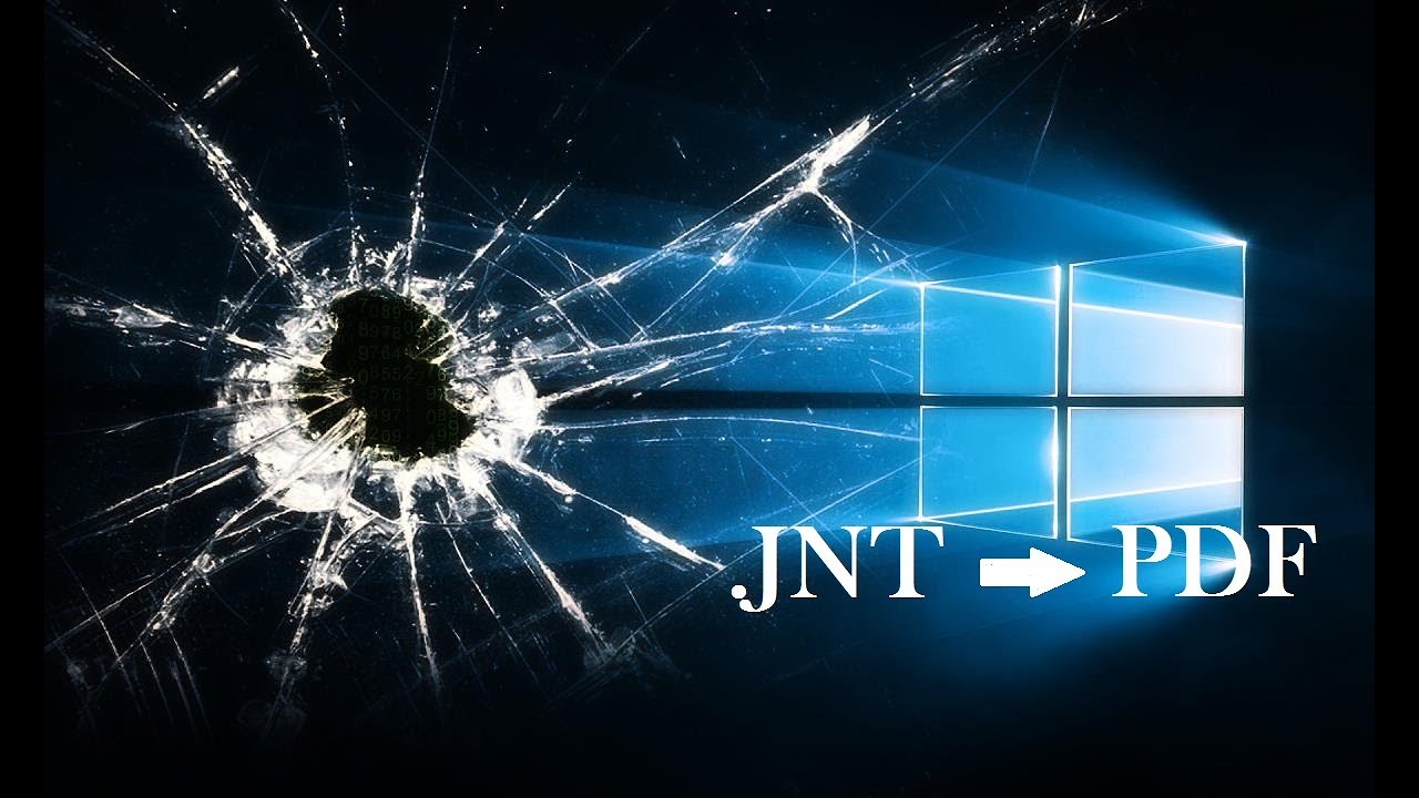 Convert jnt to pdf - YouTube