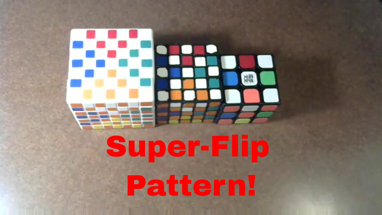 Super-Flip Tutorial! (3x3, 5x5 and 7x7) - YouTube