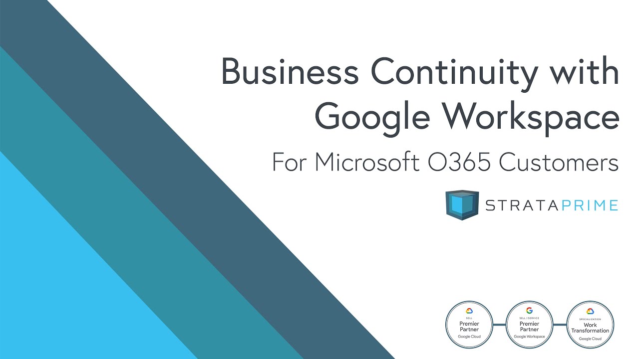 BCP with Google Workspace (for Microsoft O365 Customers) - YouTube
