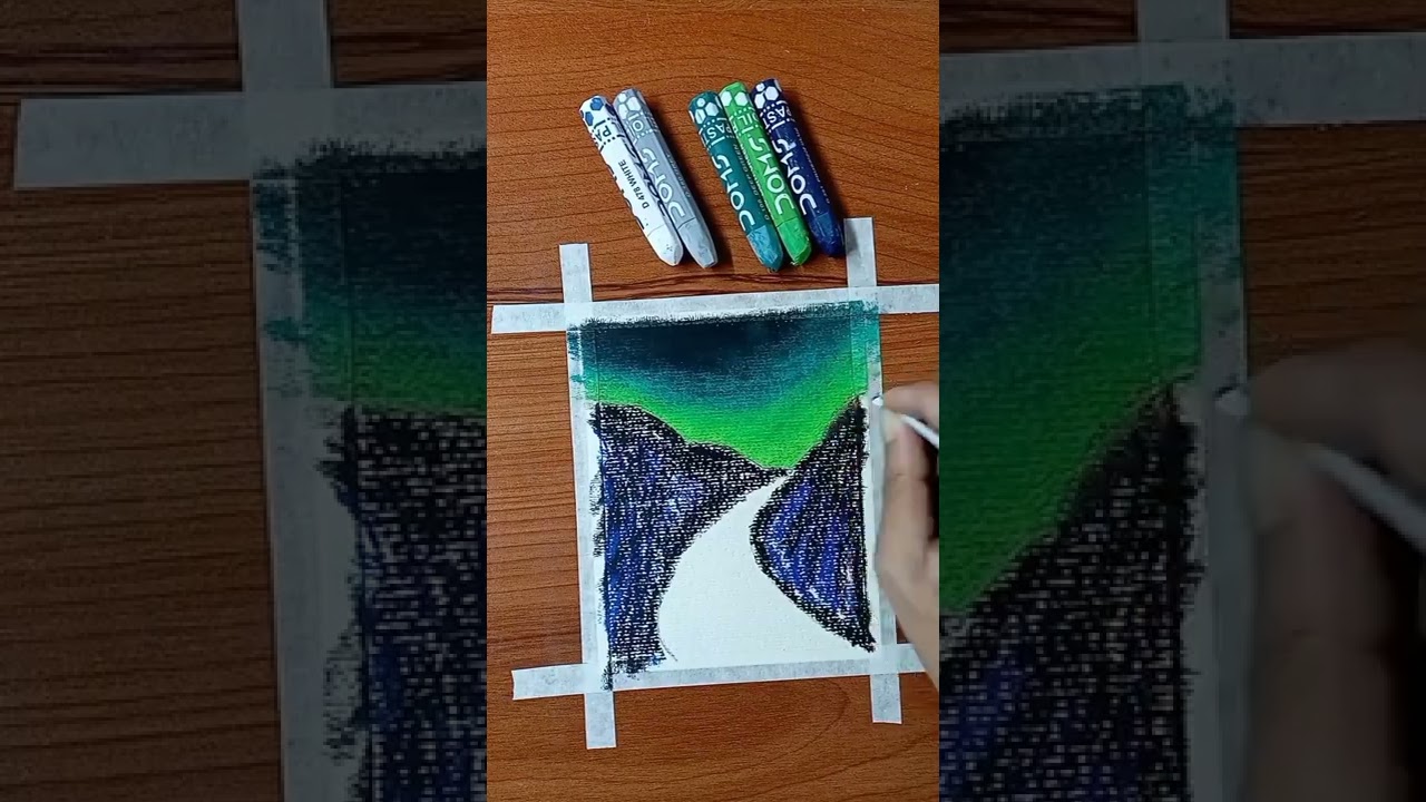 Oli pastel drawing easy for beginners #viralvideo #shorts # ...