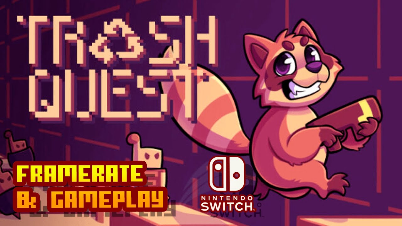 Trash Quest - (Nintendo Switch) - Framerate & Gameplay - YouTube