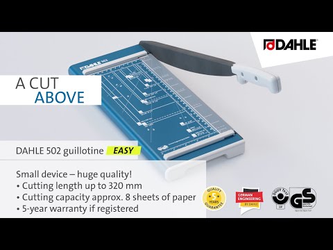 DAHLE 502 guillotine | www.novus-dahle.com/en