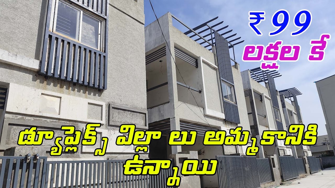Duplex Villas in Hakimpet Ready to Occupy – Starting at ₹99 Lakhs Only ...