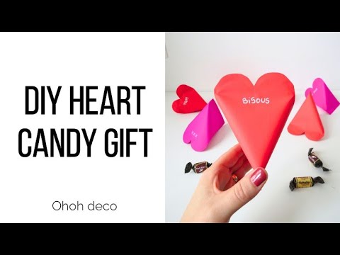 Heart candy gift DIY - Paper Craft Ideas - YouTube
