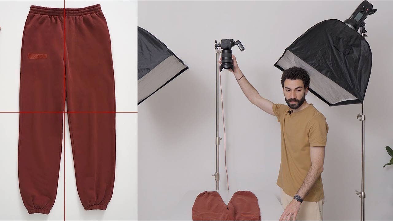 Flatlay clothes photography for e-commerce - YouTube