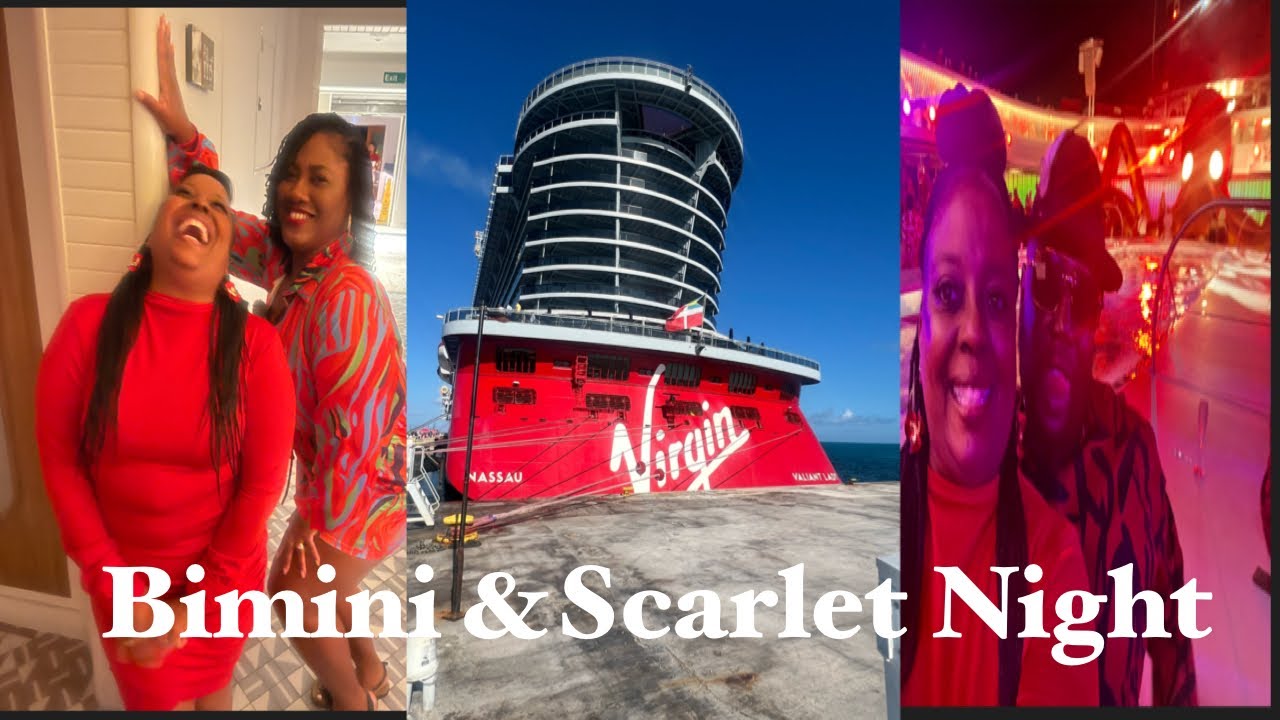 Virgin Voyages Valiant Lady Scarlet Night/Bimini Bahamas - YouTube