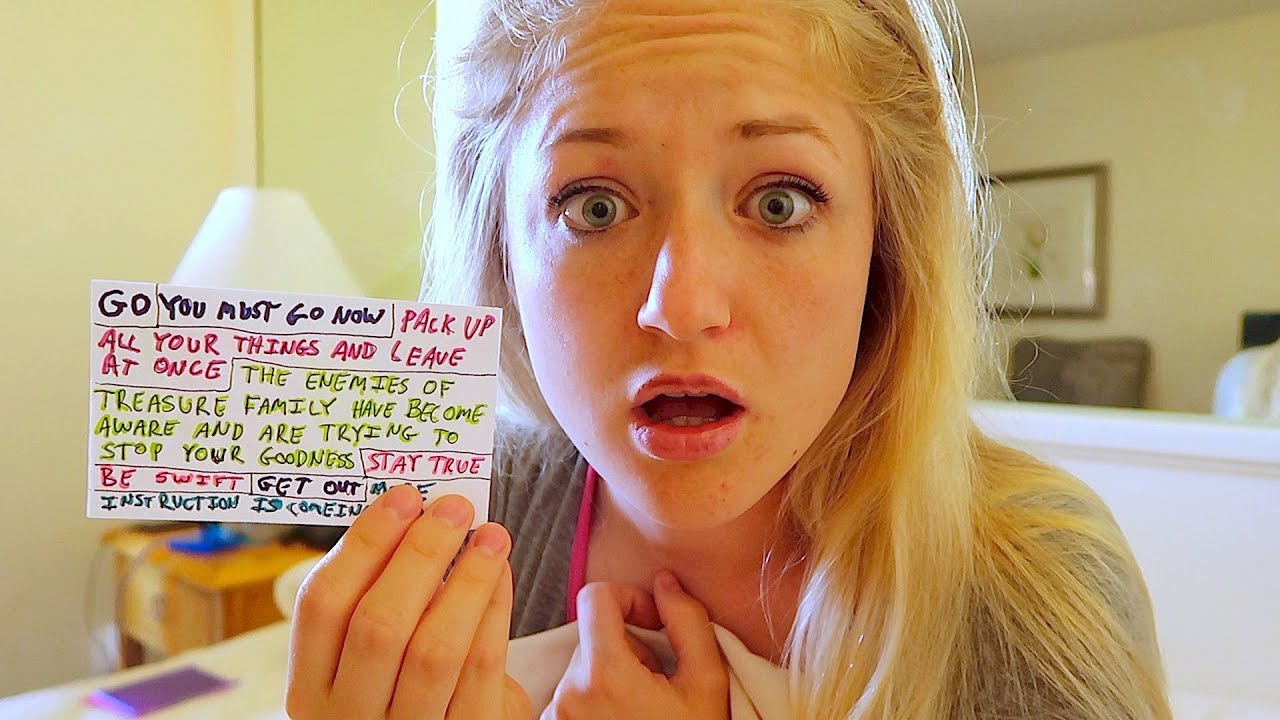 WE'RE IN DANGER?! LEAVE NOW?! WE FOUND A SCARY NOTE! - YouTube