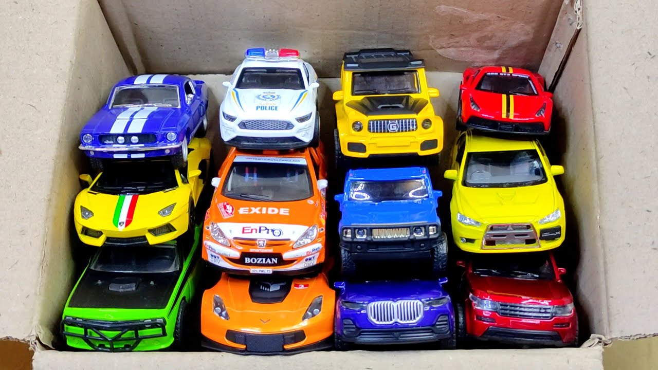 Box Full of Cars, Mustang Shelby GT500, Lamborghini Aventador, BMW X7 ...