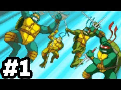 TMNT 2: Battle Nexus | GBA | 100% Walkthrough! (Part 1) *Hard ...