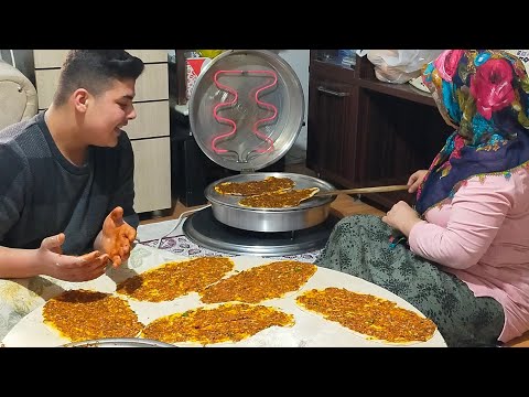BU OCAĞA BAYİLACAKSİNİZ YENİ OCAGİMDA LAHMACUN YAPTIK PAŞAMLA AKŞAM YEMEĞİ