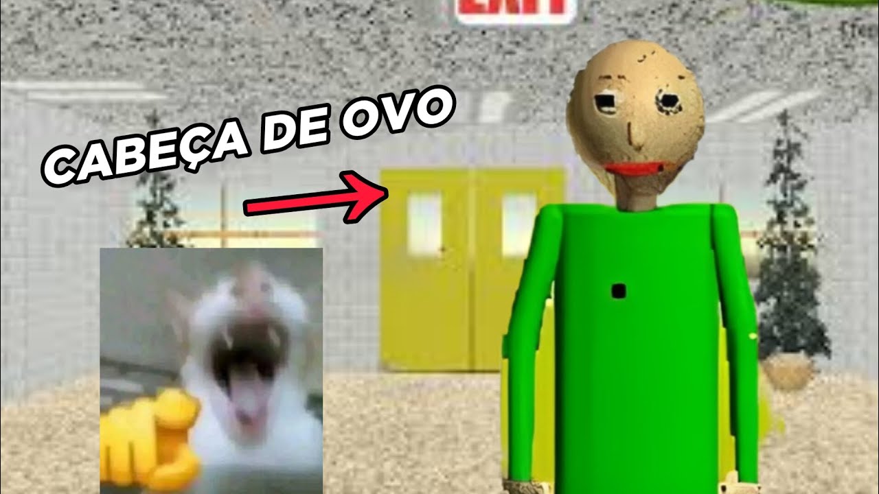 JOGUEI O JOGO DO PROFESSOR CABECA DE OV0...BALDI S BASIC - YouTube
