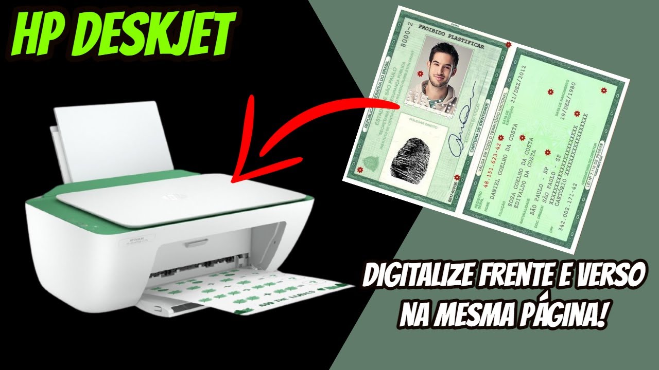HP DeskJet | como digitalizar um documento frente e verso na mesma ...