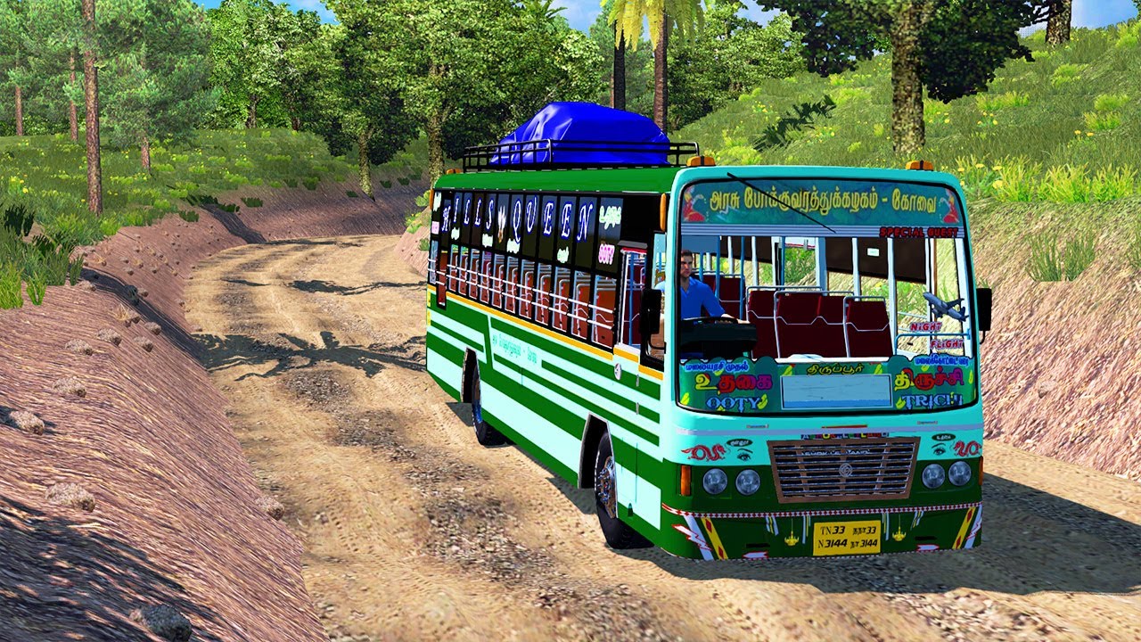 Amazing TNSTC Bus Driving | TNSTC Deluxe Bus | Tamil Nadu Village ...