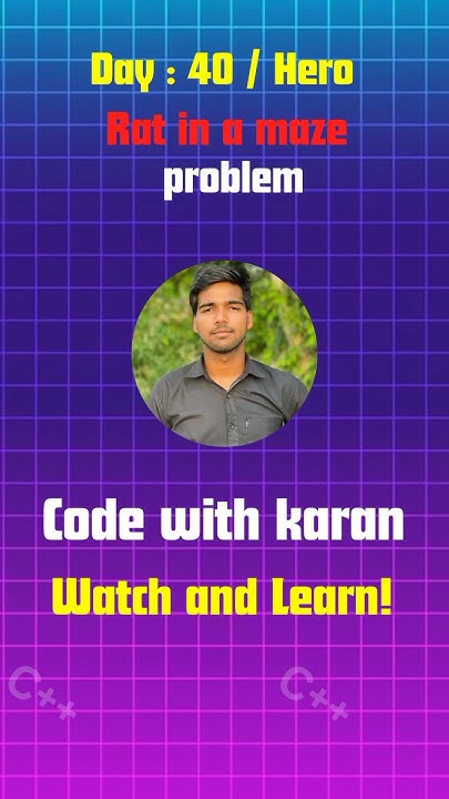 Master Rat in a Maze Problem with Recursion! | DSA Challenge #Shorts #ytshorts - YouTube