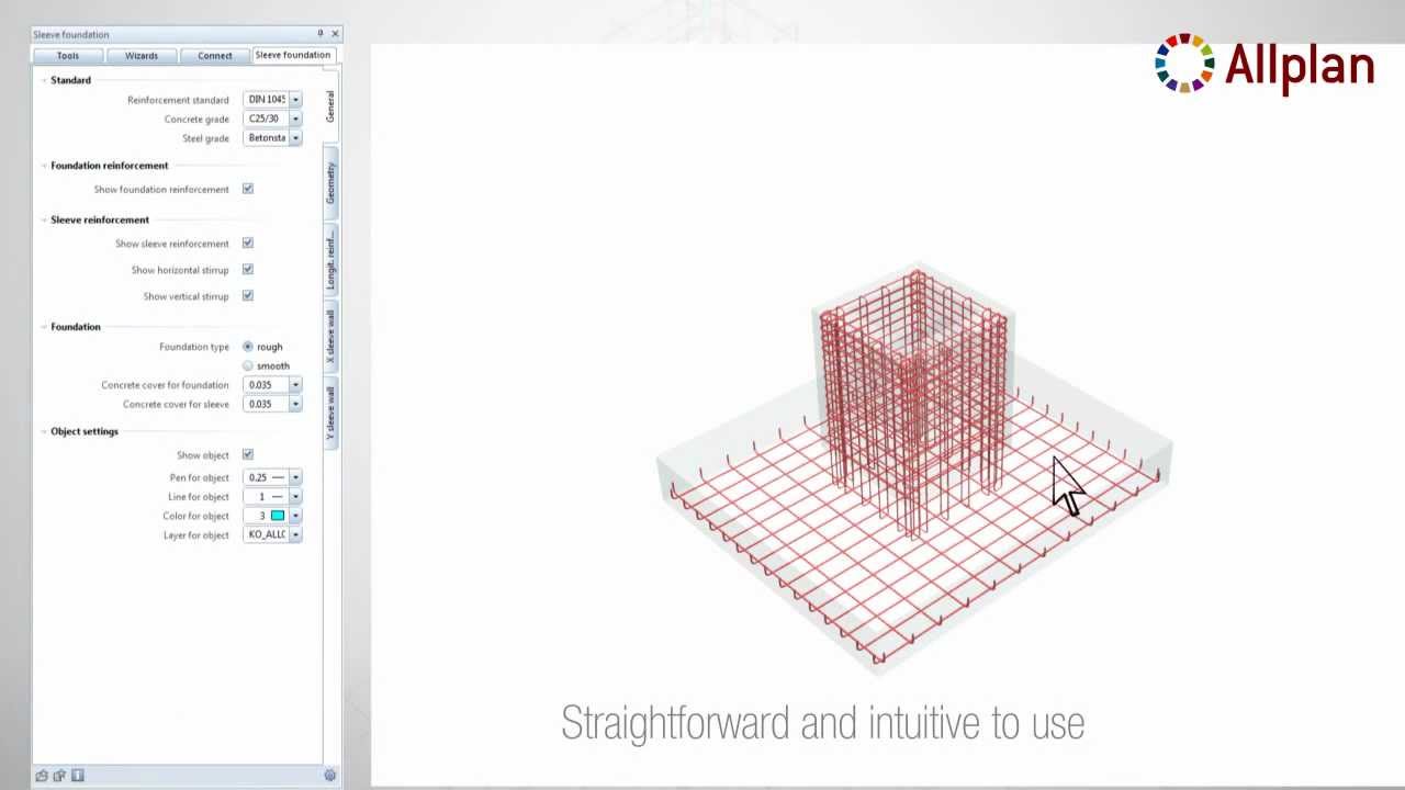 Udoskonalona funkcja SmartParts w Allplan 2013 - YouTube