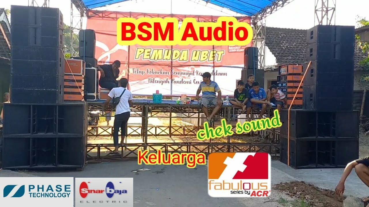 Chek sound BSM Audio Kediri, Sound Konser tampil minimalis mewah - YouTube
