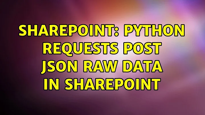 Solved Python Requests Post Json Raw Data 9to5Answer solved-python-requests-post-json-raw-data-9to5answer