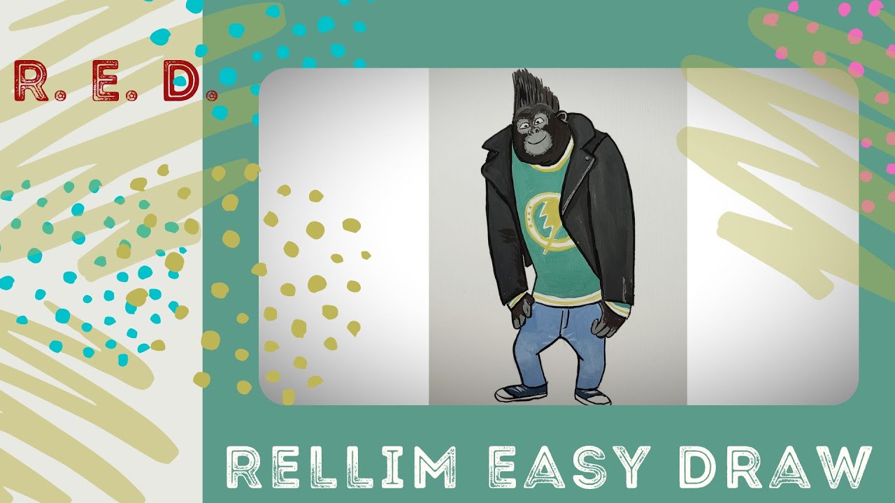 Easy draw Johnny Sing. Draw Sing characters . Sing 2. #draw #easy # ...