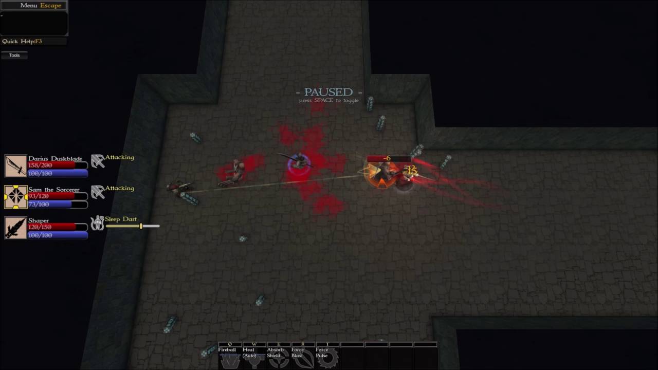 Tactical Party RPG - Slow motion mode test - YouTube