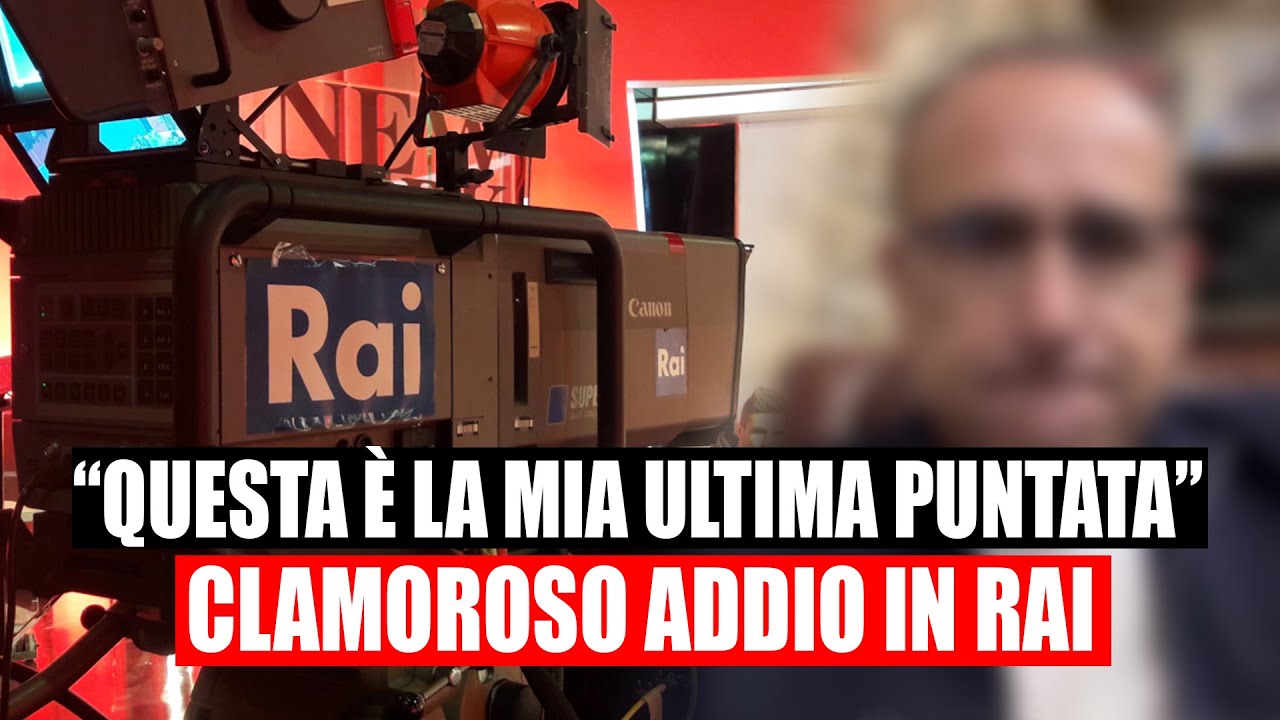 RAI, L’ANNUNCIO DEL PRESENTATORE IN DIRETTA TV: "QUESTA È LA MIA ULTIMA ...