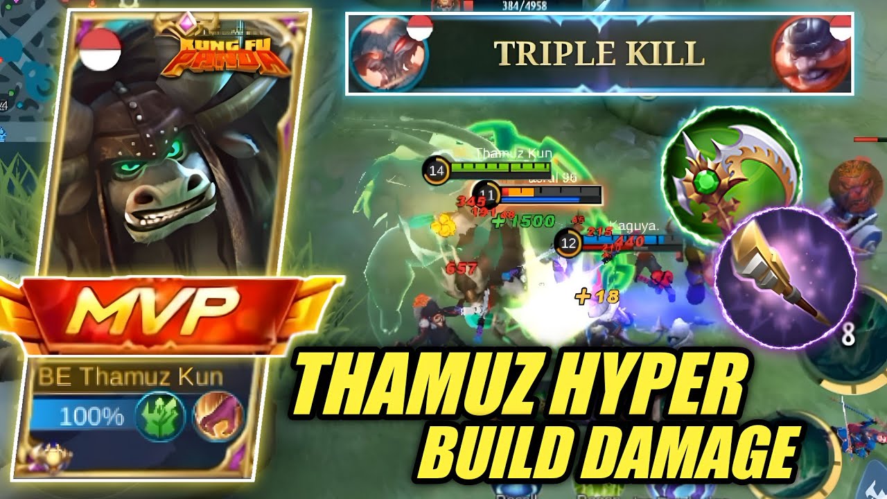 THAMUZ HYPER BUILD DAMAGE TERKUAT 2023 || THAMUZ BEST BUILD 2023 - MLBB ...