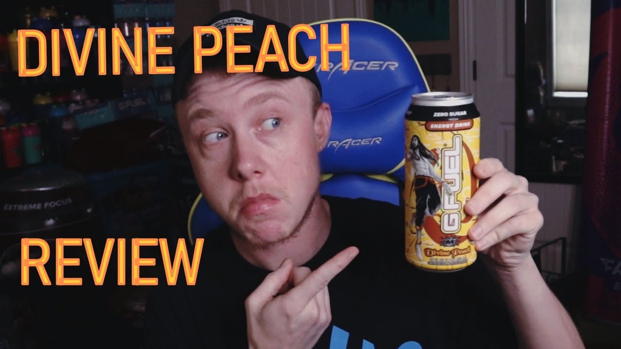 GFuel's DIVINE PEACH Can Flavor Taste Test & Review - YouTube