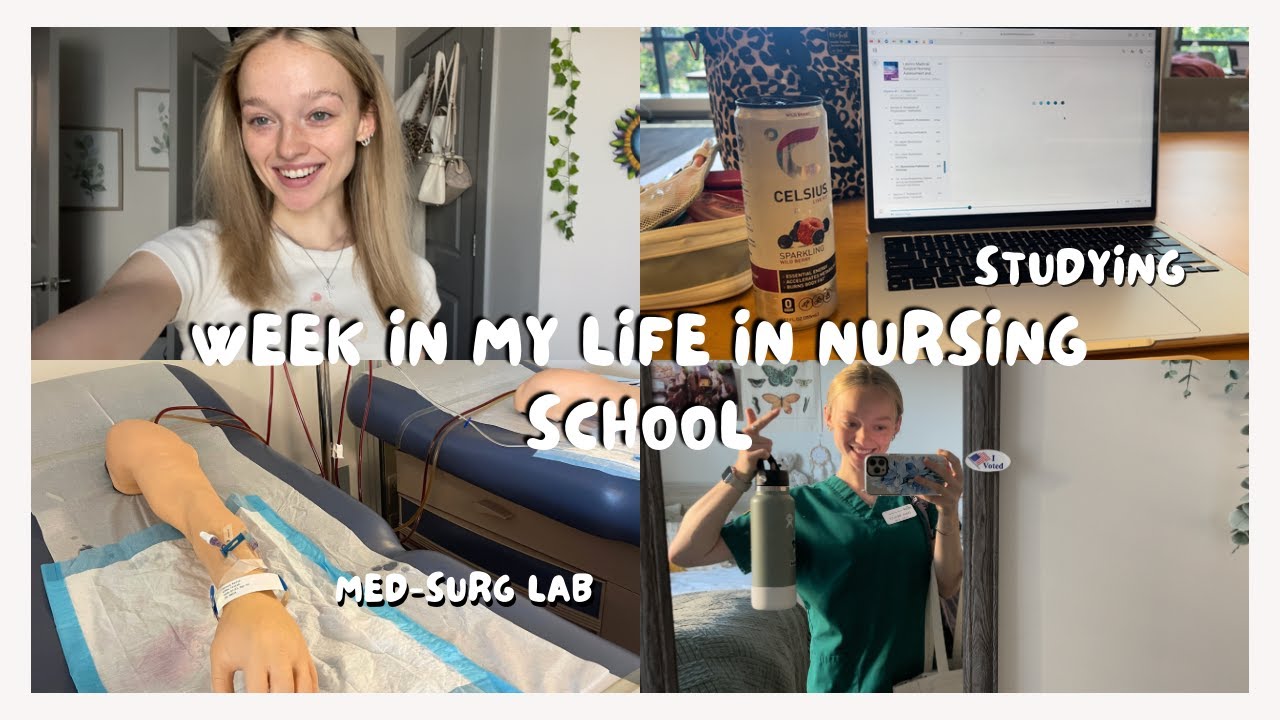 a week in the life of a nursing student | more IV labs, studying for ...