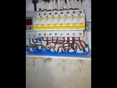 Электро щиток с реле напряжения - YouTube