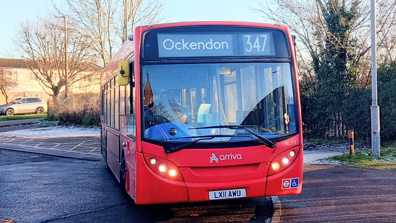 LAST WEEK OF ROUTE 347 | Ride on Arriva London ENL112 LX11AWU Enviro200 ...