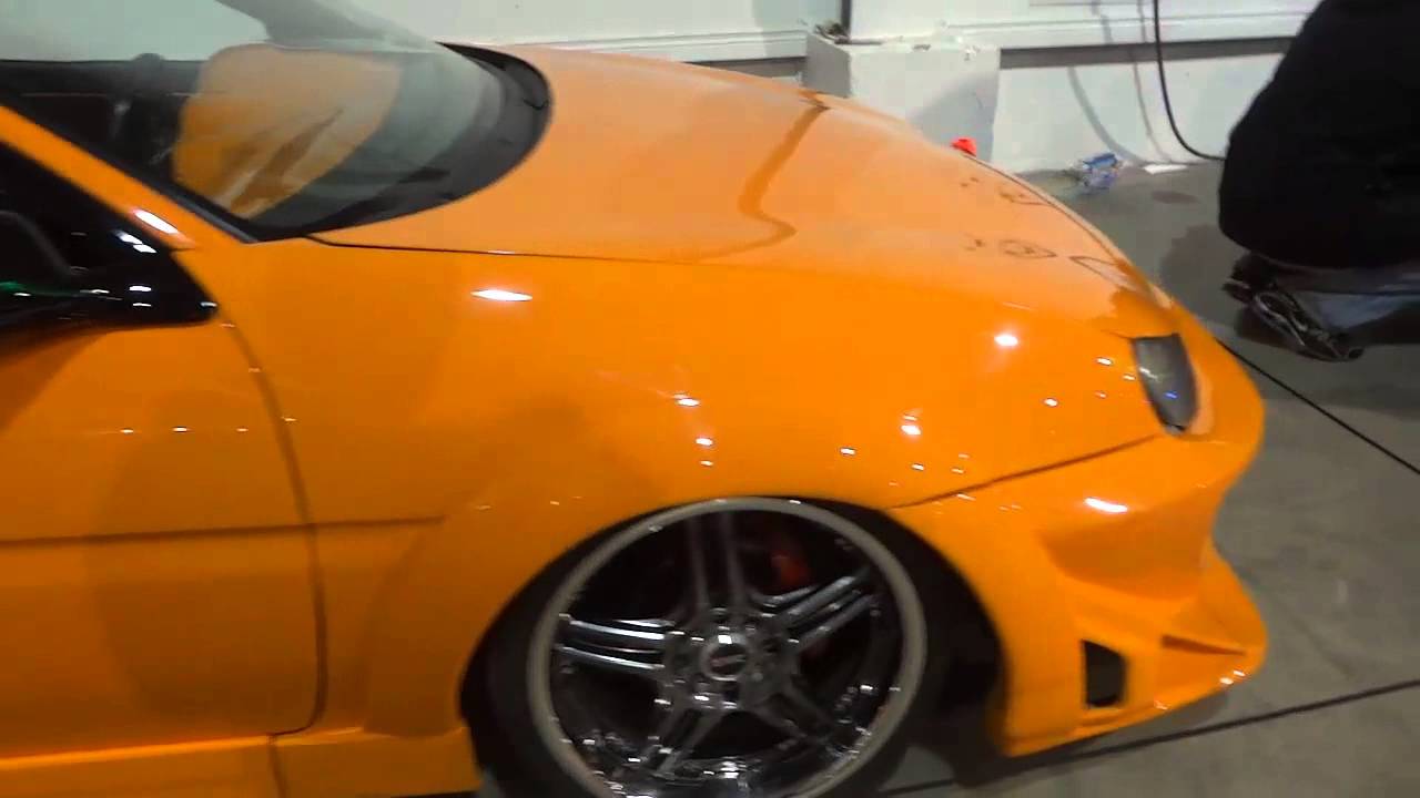 1993 Orange Mazda MX3 With Interior And Exterior Mods - YouTube