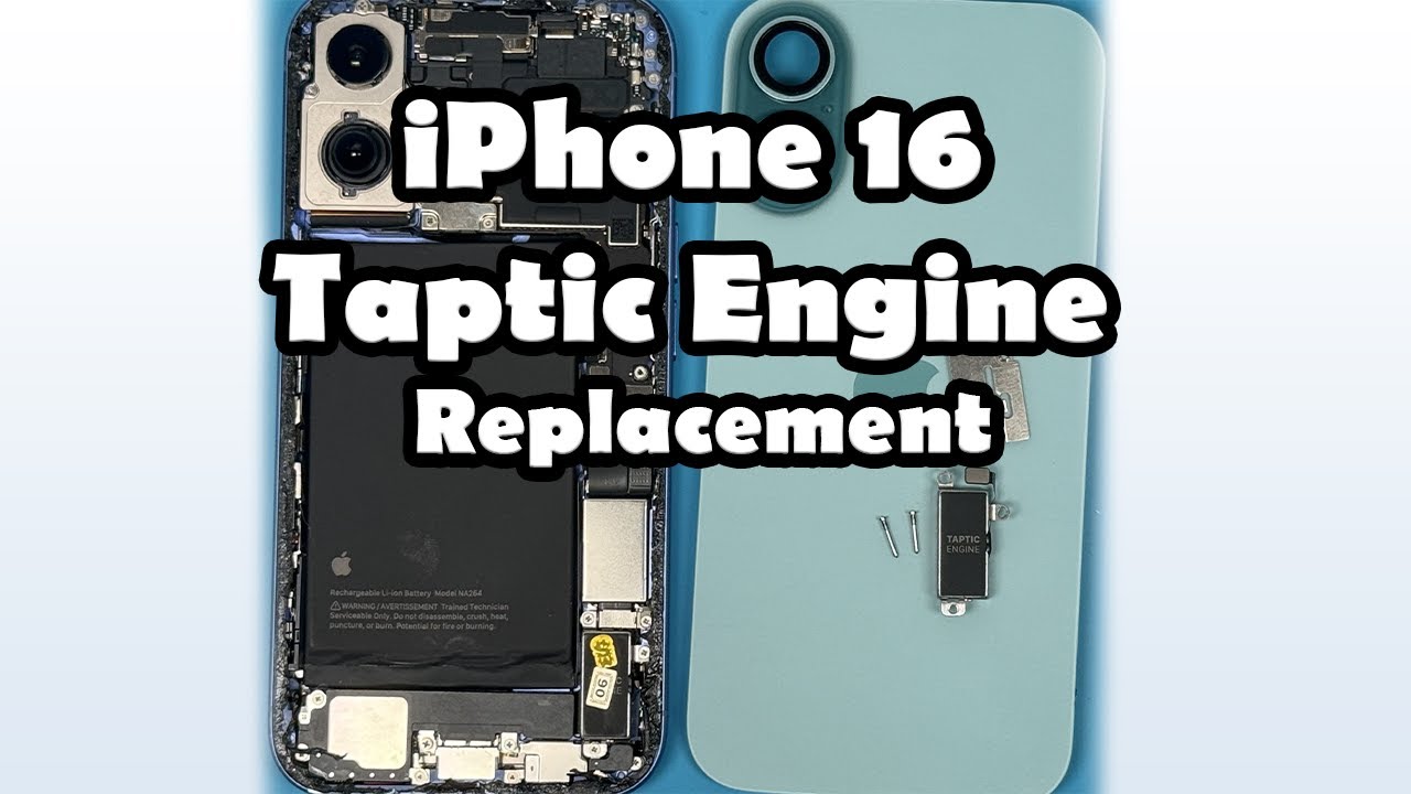 📱 How to Replace iPhone 16 Vibrating Motor (Taptic Engine) - Detailed ...