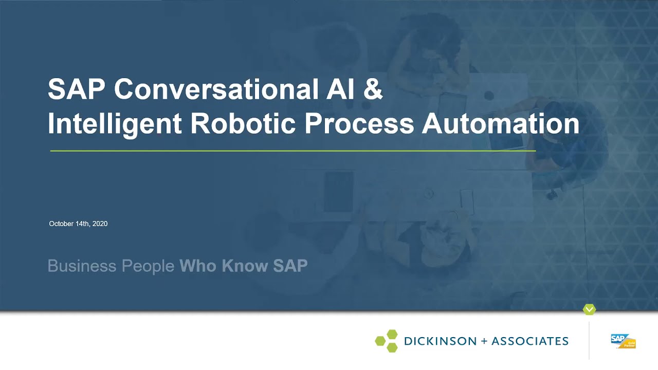 [WEBINAR] Automate Your Intelligent Enterprise with SAP Conversational ...