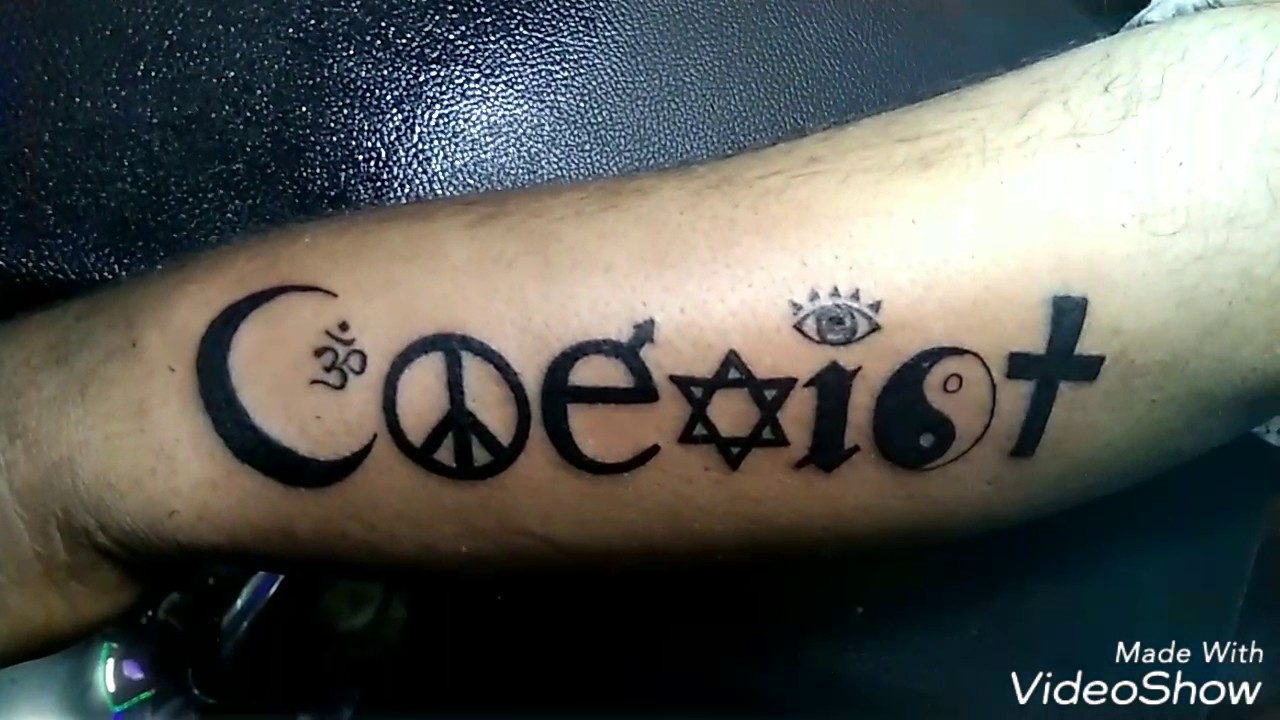 Indian Tattoo Wala Coexist TattooWork - YouTube
