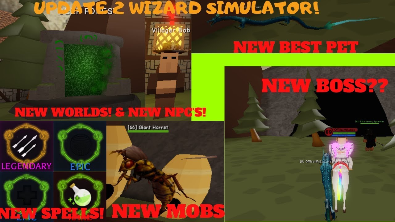 NEW STUFF ADDED IN WIZARD SIMULATOR UPDATE - WIZARD SIMULATOR (ROBLOX ...