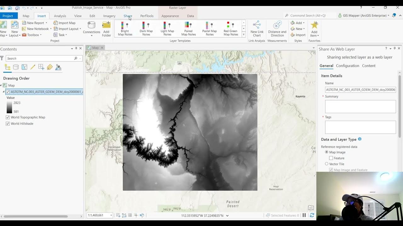 How to share a raster/mosaic dataset from ArcGIS Pro as Imagery/Image ...