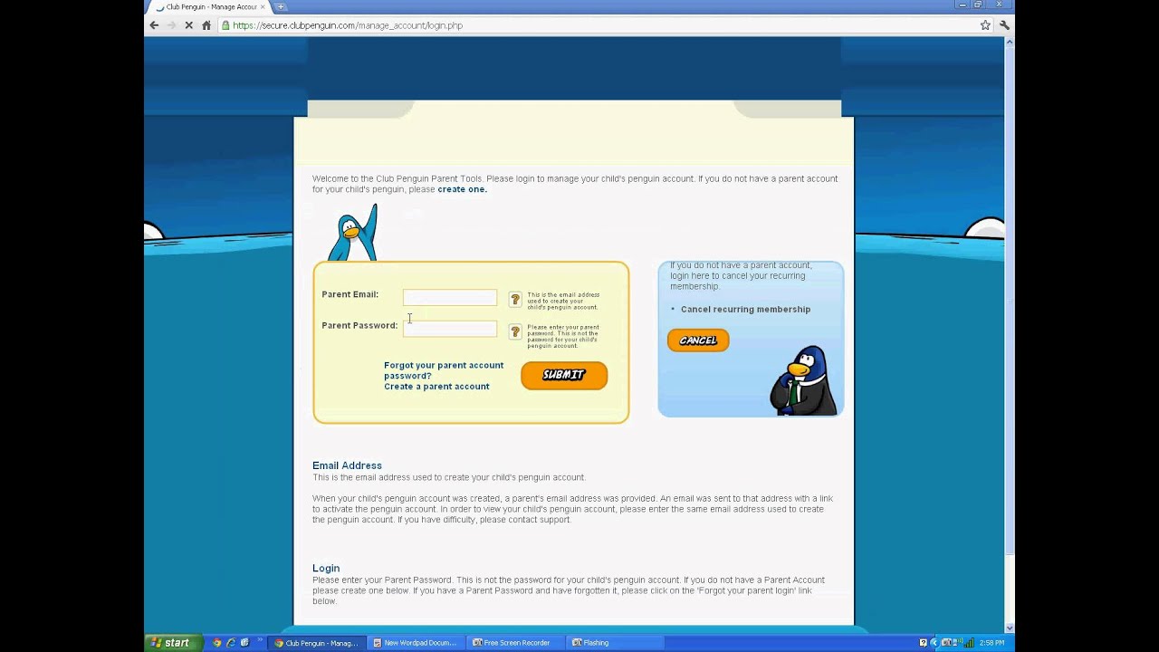 how to get a chat bar in club penguin - YouTube