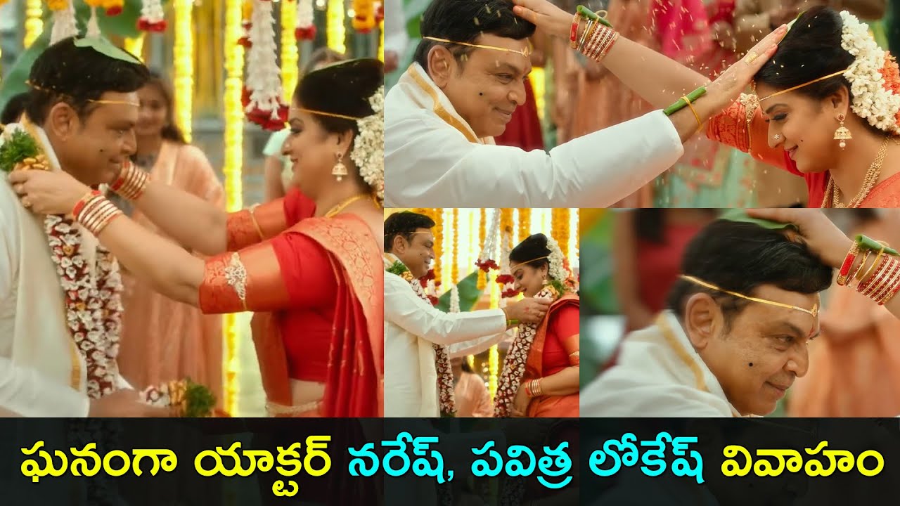 Senior Actor Naresh got married to Pavitra Lokesh | Naresh wedding ...