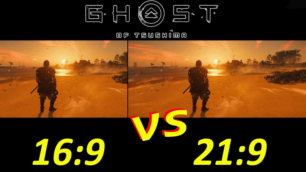 Ghost Of Tsushima Director s Cut 16 9 Vs 21 9 Aspect Ratio