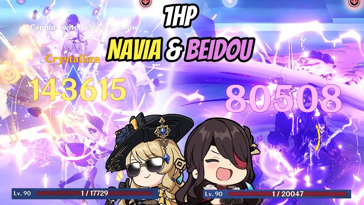 1HP NAVIA & BEIDOU VS RAIDEN SHOGUN - YouTube