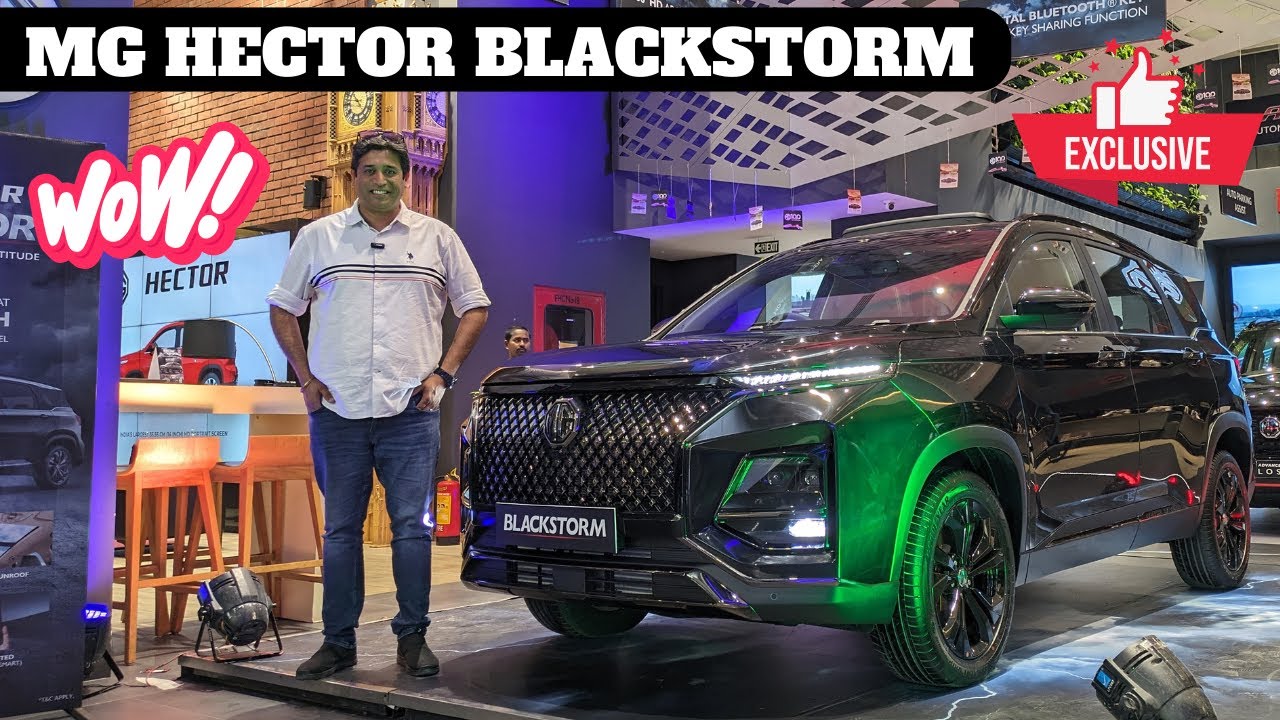 2024 MG Hector BlackStorm Top Model || Dark Edition of Hector & Hector ...