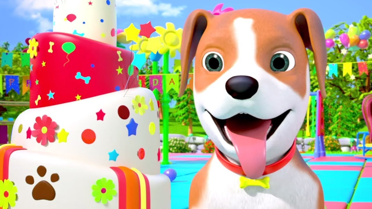 Happy Birthday Bingo Dog Song + More Nursery Rhymes for Kids | Little ...
