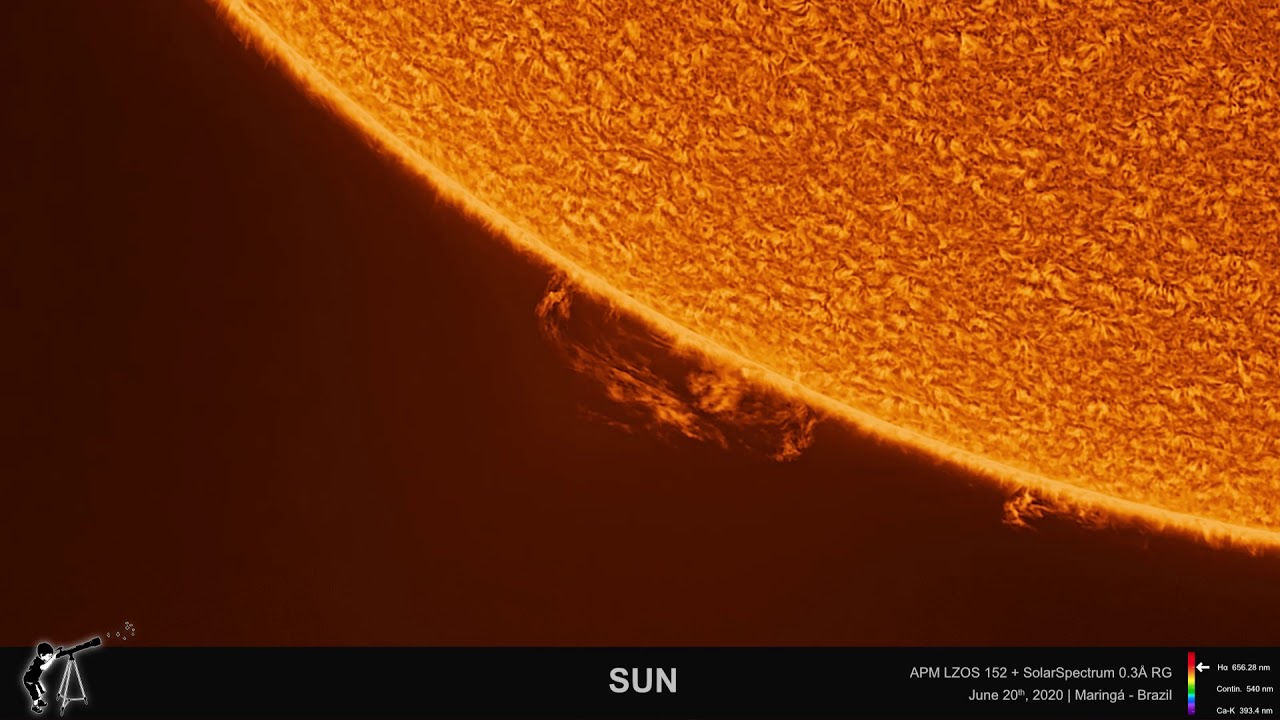 Sun in h-alpha - Solar animation - YouTube