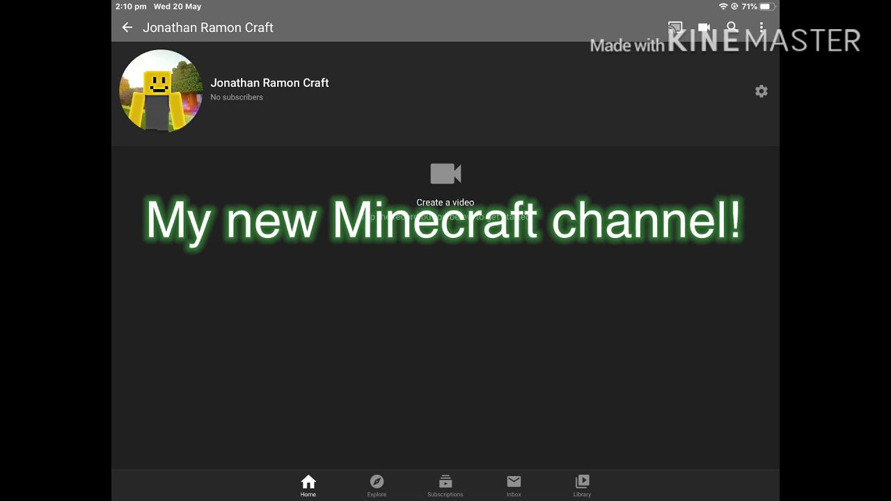 My new Minecraft Channel! - YouTube